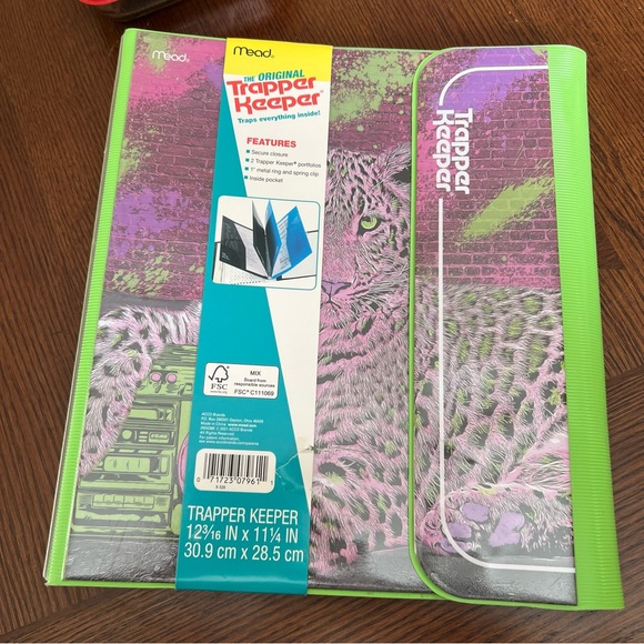 Mead | Office | Trapper Keeper Binder Portfolio Folder Mead Retro Tiger ...